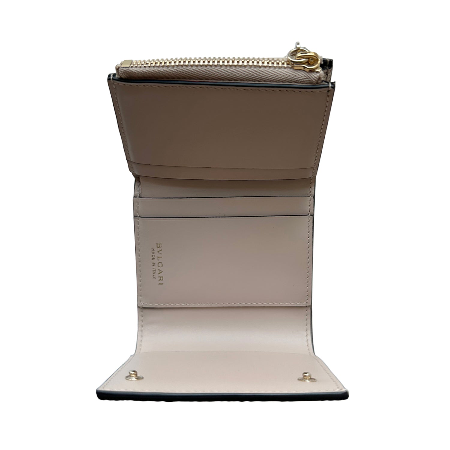 Shop authentic Bvlgari Serpenti Snake Skin Trifold Wallet at revogue ...