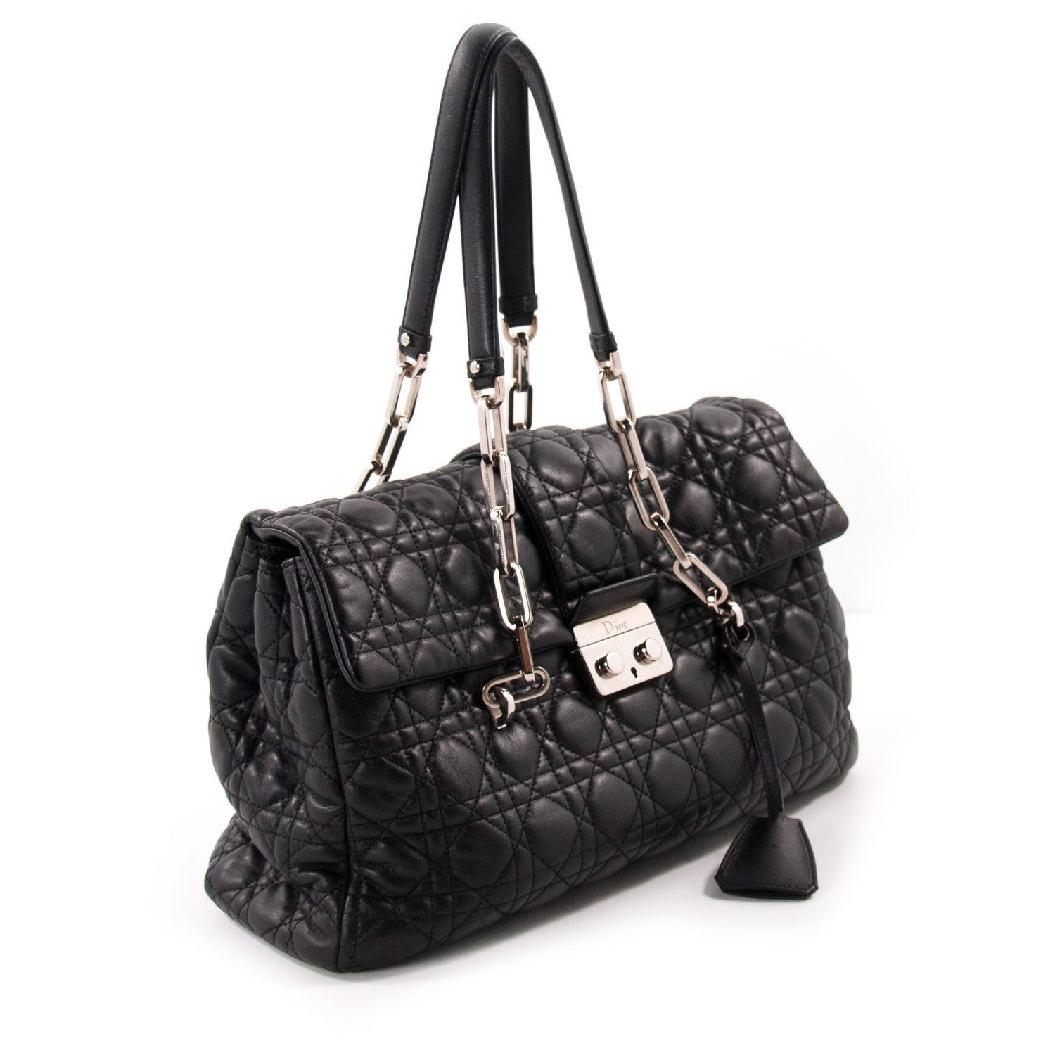 Shop authentic Christian Dior New Lock Large Flap Bag at revogue for ...