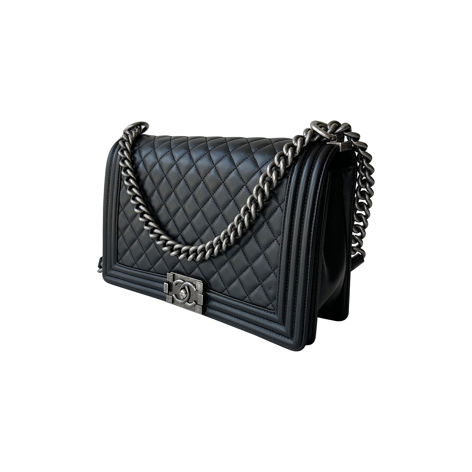 Shop authentic Chanel Quilted Large Boy Bag at revogue for just USD ...
