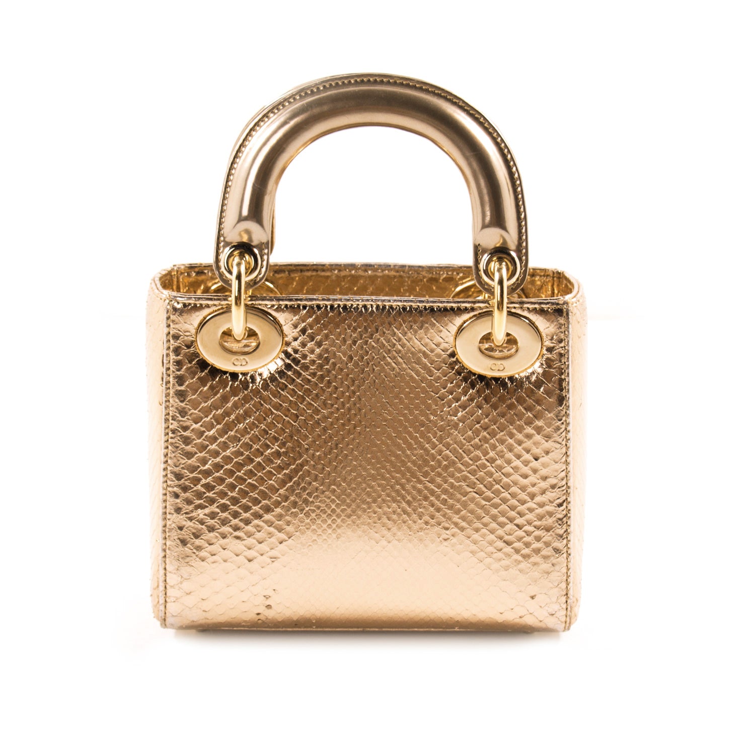 Shop authentic Christian Dior Mini Lady Dior Python at revogue for just ...