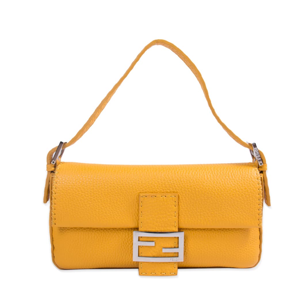 Shop authentic Fendi Mini Leather Baguette Shoulder Bag at revogue for ...