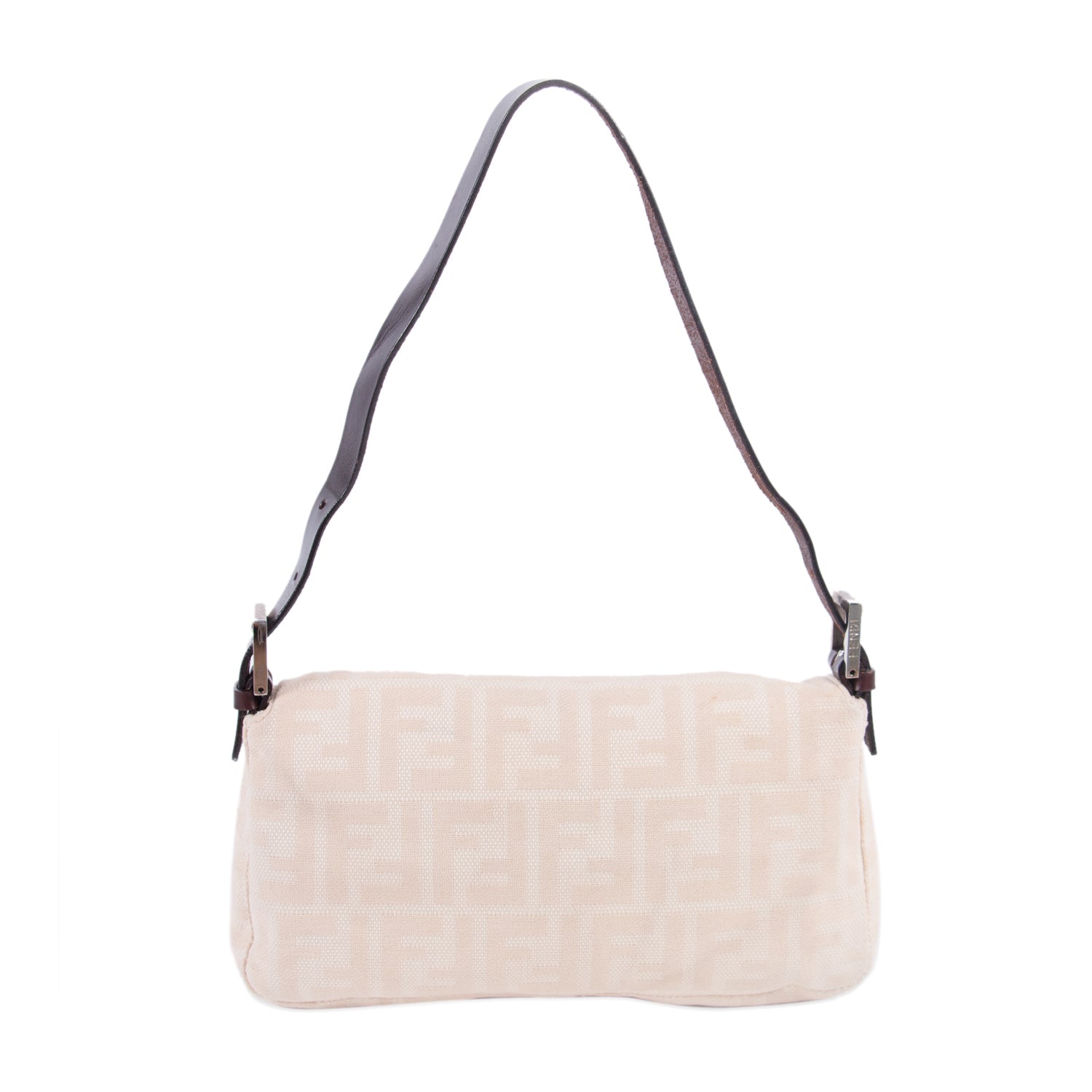 Shop authentic Fendi Natural Canvas Small Baguette at revogue for just ...