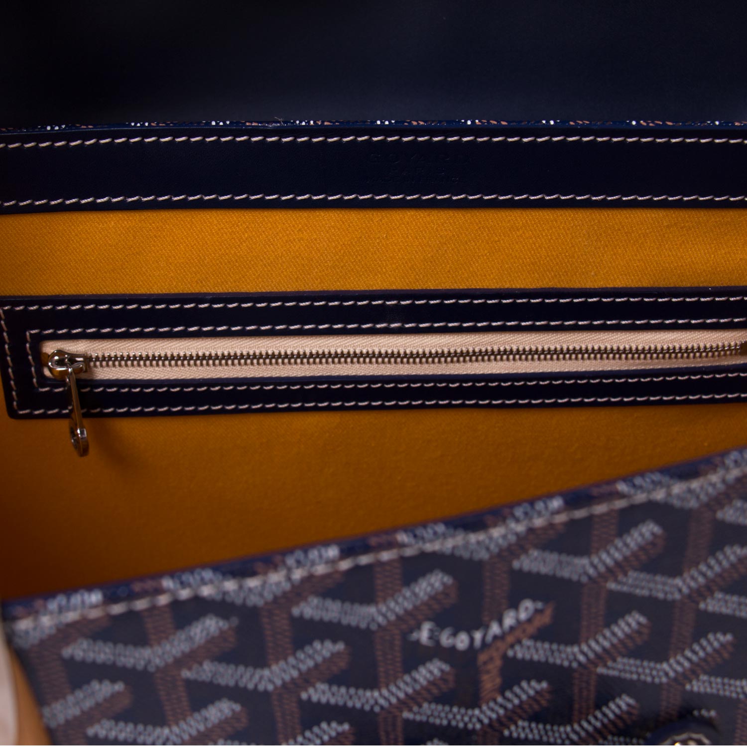 Shop authentic Goyard Navy Blue Saigon MM at revogue for just USD 3,650.00
