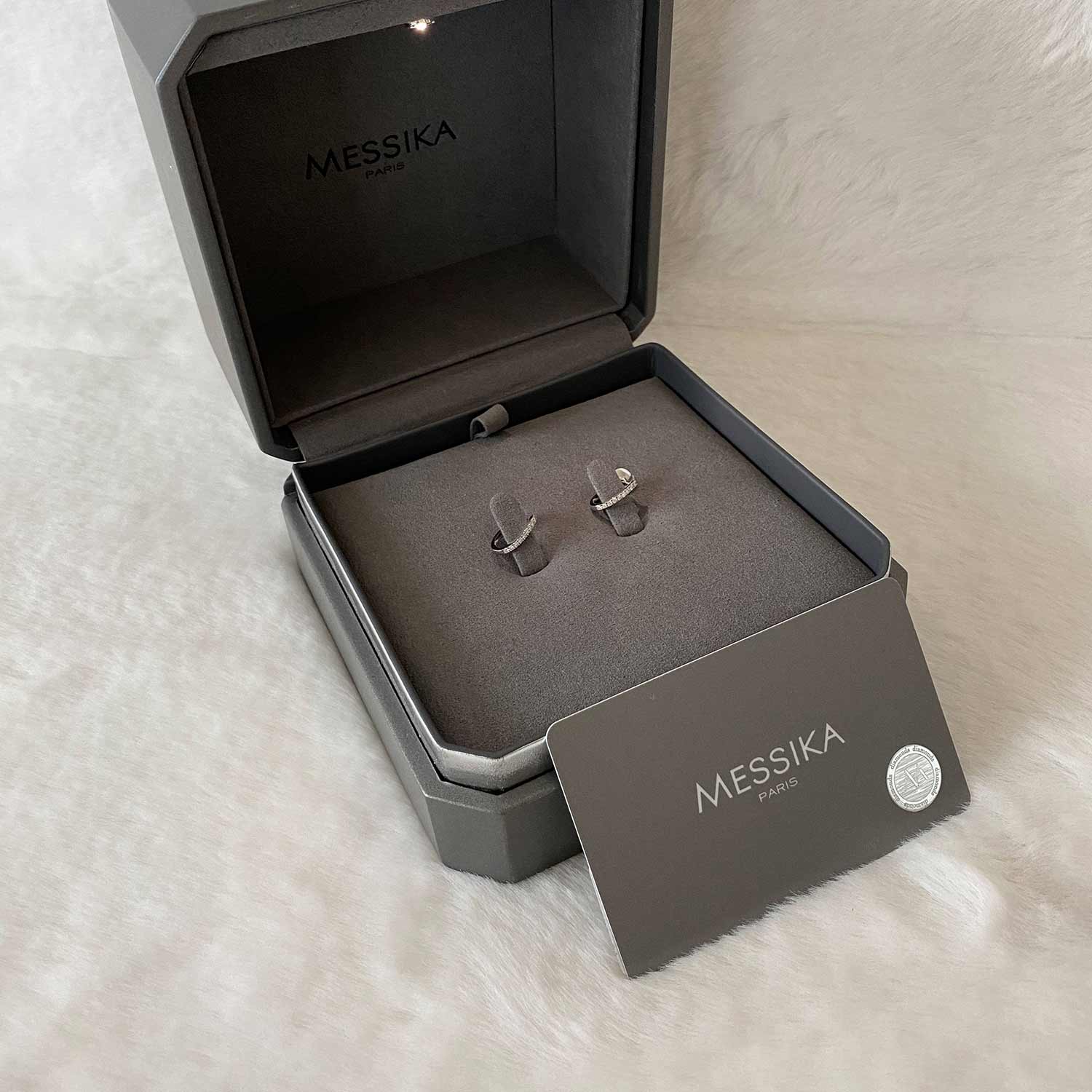 Shop authentic Messika Gatsby XL Hoop Diamond Earrings at revogue for ...